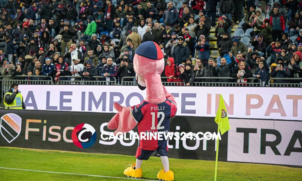 Cagliari, due su due per la mascotte Pully: 6 punti in casa da quando è ...